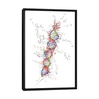 iCanvas "DNA" by Genefy Art Framed Canvas Print - Bed Bath & Beyond ...
