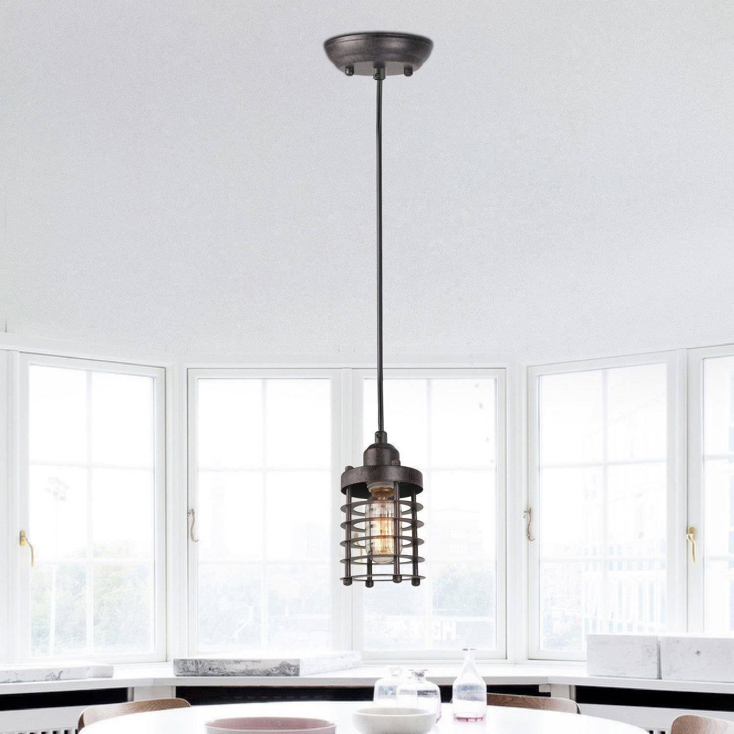 The Gray Barn 1-Light Farmhouse Rustic Pendant Lights for Kitchen ...