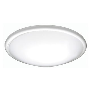 AFX Capri 14-inch ADA White LED Flush Mount, White Acrylic Shade - Bed ...