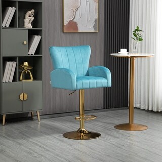 Blue Counter Height Dining Chairs Bar Stools with Footrest - Bed Bath ...