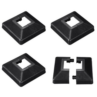Deck Post Base Cover, 4Pcs Split Style Post Bracket 31x31mm Post Base ...