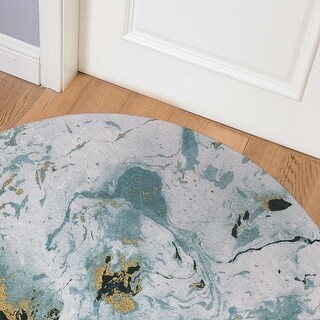 MARBLED LIGHT BLUE Doormat By Marina Gutierrez - Bed Bath & Beyond ...