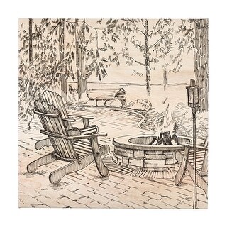 Fireside III (36 x 36) Canvas Art Print - Bed Bath & Beyond - 39214779