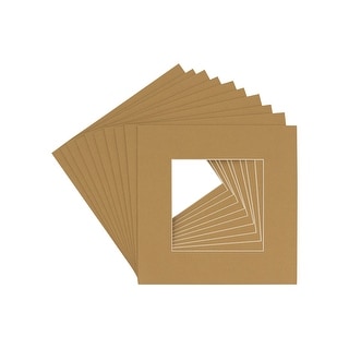 10x10 Mat for 20x20 Frame - Precut Mat Board Acid-Free Rattan Beige ...