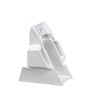 Plastmo P30001A Half Round Gutter Wedge, Vinyl, White, 4-1/2" - Bed ...