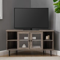 Middlebrook 48-inch Glass Door Corner TV Stand - On Sale - Bed Bath ...