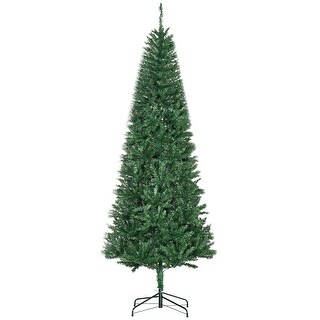 7' Artificial Slim Fir Christmas Tree with 865 Dense Tips, Collapsible ...