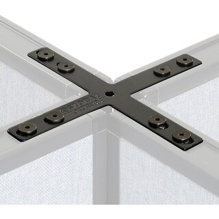Four-Way Connector Kit with Extended Corner Cable - Black - 18"L x 10"W ...