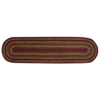 Cinnamon Braided Oval Table Runner Rustic Farmhouse Decor - 48" x 13"x ...