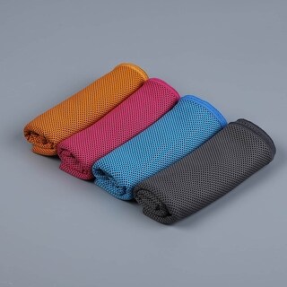 HOMESMART Set of 4 Blue Multi Color Polyester Nylon Cooling Towels ...