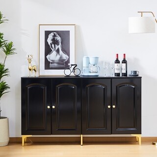 Mid Century Modern Buffet Table with Adjustable Shelf - Bed Bath ...