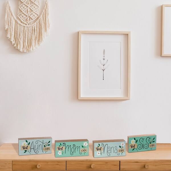 MDF Rectangle Table Blocks Family Inpired - Set of 4 - Bed Bath ...