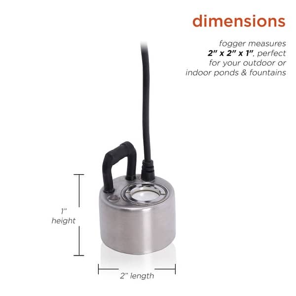 Alpine Corporation Single Jet Pond Fogger with Transformer Outdoor ...
