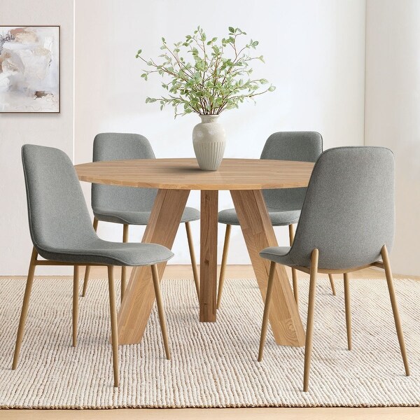 Mid Century Solid Back Side Dining Chair Set of 4 On Sale Bed Bath Beyond 39572876