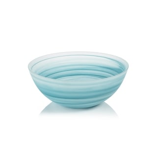 Barren 14" Alabaster Glass Bowl - 14" x 5" - Bed Bath & Beyond - 37666595