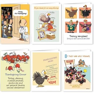 Thanksgiving Cards (Variety Pack) - Set of 18 Boxed Cards & 19 White ...