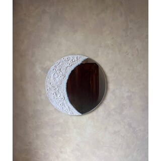 Cream Crescent Moon Mirror - Bed Bath & Beyond - 39221795