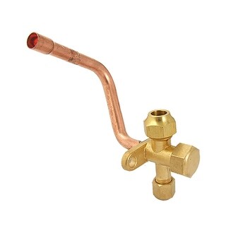 Unique Bargains 3mm Dia Hex Inlet 3 Way Split Valve for Air Conditioner ...