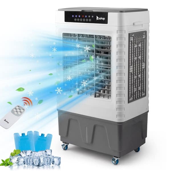 18.5 Gal 3 in 1 Portable Evaporative Cooler with Remote Control, 600 Sq ...