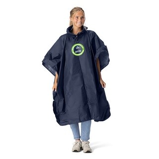 NFL Super Bowl 2026 Seattle Seahawks Champs Team Color Deluxe Poncho ...