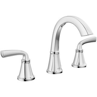 Delta 35864LF Geist 1.2 GPM Widespread Bathroom Faucet with Push - Bed Bath & Beyond - 37166397
