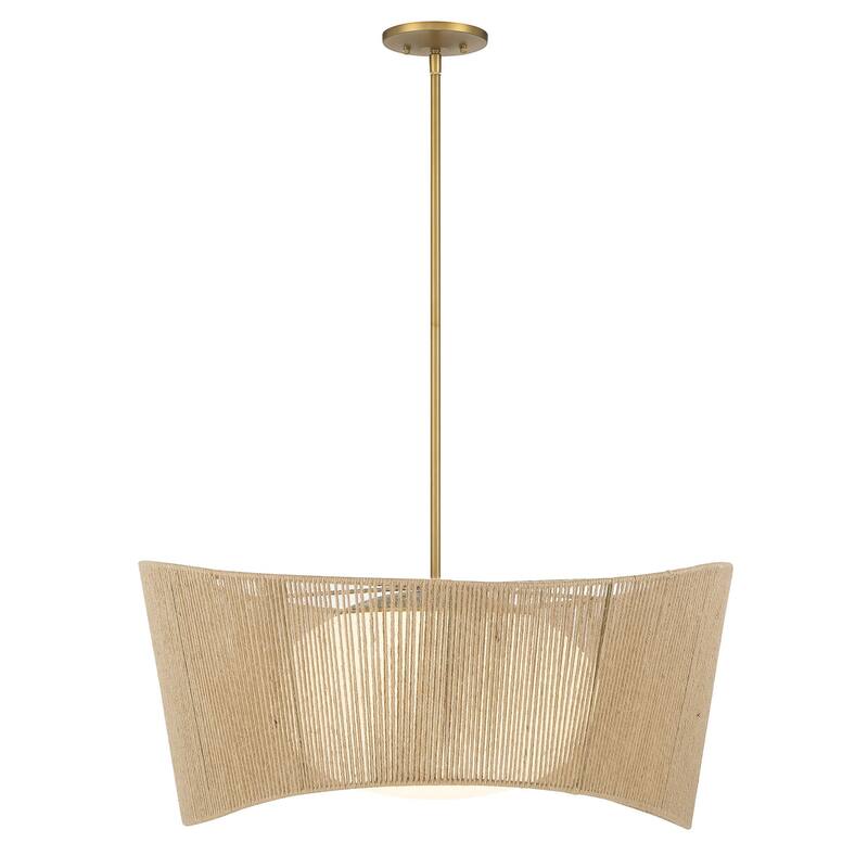 Minka Lavery Key Largo Soft Brass & Opal Glass 1 Light Pendant - Bed ...