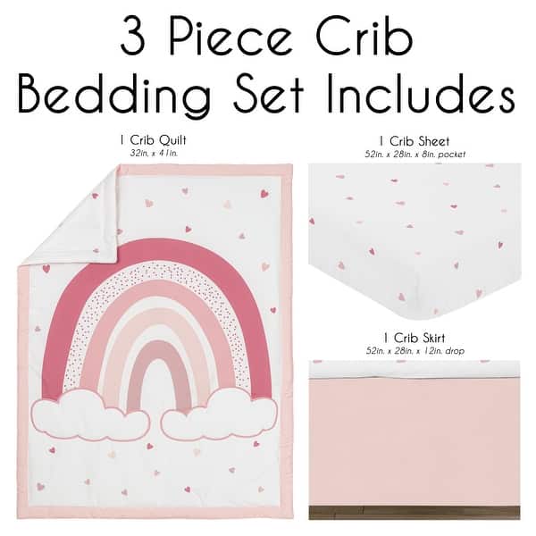 pink cloud cot bedding