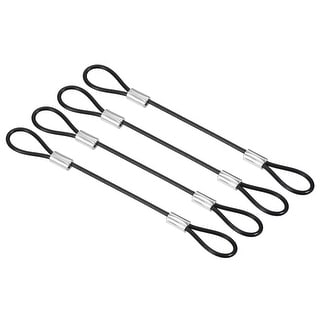 Safety Cable Lock, Steel Security Wire Stage Lighting Rope Black - Bed ...