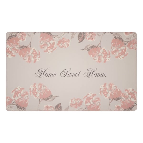 Laura Ashley Hydrangea Anti-Fatigue Gelness Dove Grey Kitchen Mat - 1'6 ...