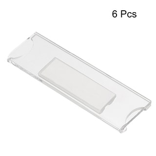 0.78x2.93inch Name Tags Kit,6pcs Acrylic Name Badge Holders,Clear Label ...