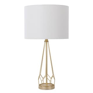 Tinsley Gold Painted Geo Metal Wire Table Lamp - Bed Bath & Beyond ...