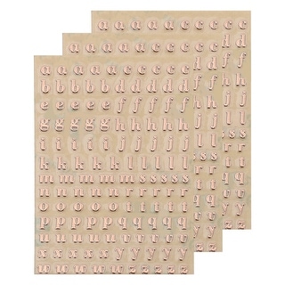 Mini Letter Stickers, 3D Alloy Self Adhesive Lowercase A-Z Alphabet ...