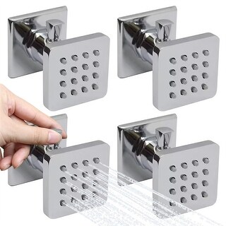 shower Body Jets with Adjustable Flow - 1.97"L x 1.97"W - Bed Bath ...