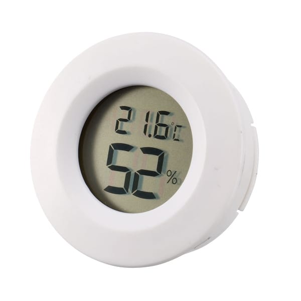 Round Shape Digital Temp. Humidity Meters Gauge Thermometer Hygrometer ...