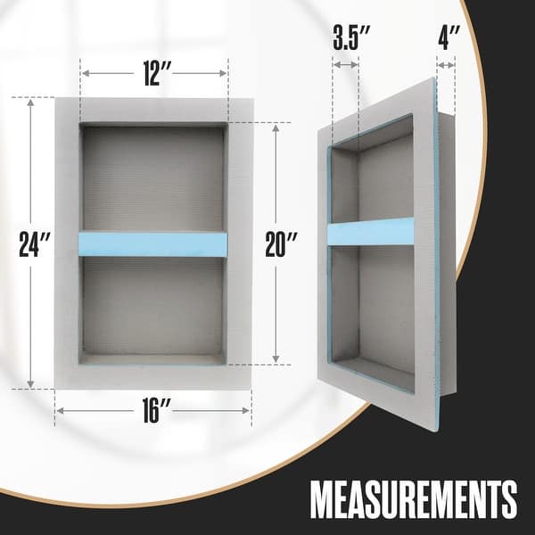 Shower Niche, Insert Storage Shelf, 12x20 Inch, Installation Size: 13 ...