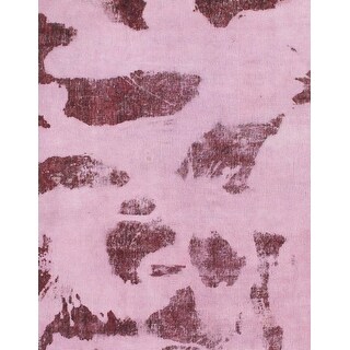 Ahgly Company Machine Washable Abstract Tulip Pink Area Rugs - Bed Bath ...