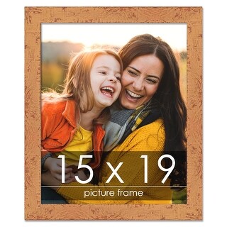 15x19 Shabby Chic / Farmhouse Orange Picture Frame with UV Acrylic ...