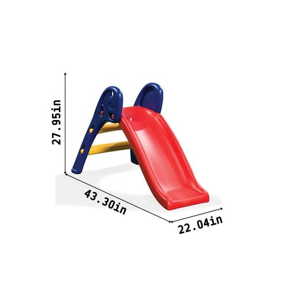 kids plastic foldable slide indoor playground equipment children ...