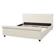 Christopher Knight Home - Modern Linen Upholstered Bed Frame with Solid ...