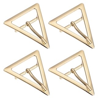4Pcs Single Prong Belt Buckle Triangle Center Bar Buckles for Belt ...