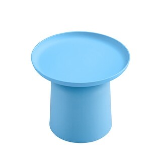 Light blue plastic side table Stylish and Versatile Plastic Round Side ...