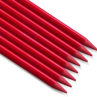 Agfabric 4 ft.Rust-Free Plant Sticks Fence Post(100-Pack),Red - 4ft ...