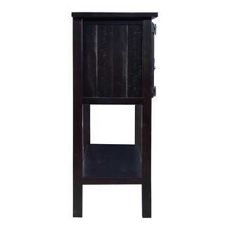 Versatile Solid Wood Console Table with Multiple Compartments and ...
