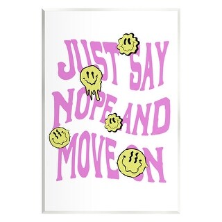 Stupell Just Say Nope Phrase Wall plaque Art design by House of Lulu ...