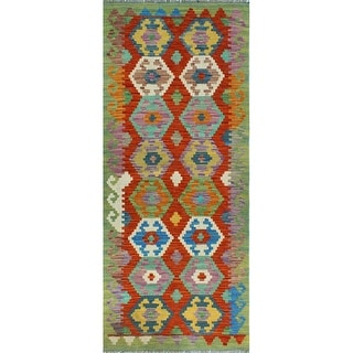 Flatweave Masud Red/Green Runner - 2'7" x 6'7" - Bed Bath & Beyond ...