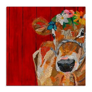 Stupell Red Barn Cow Collage Canvas Wall Art Design By Violet Davenport ...
