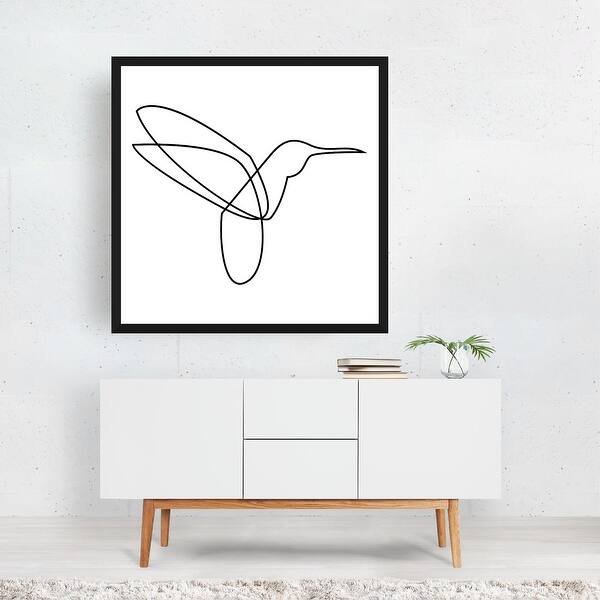 Colibri Line Drawings Animals Bird Birds Dorm Art Art Print/Poster ...
