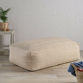 Boho Rectangular Bean Bag Ottoman - Bed Bath & Beyond - 37211169