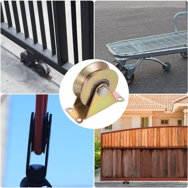 V Groove Caster 3" V-Shaped Sliding Gate Wheel for Inverted Track ...