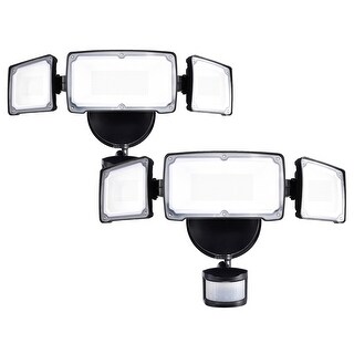 40-W 180-Degree Bronze/White/Black Motion Activated Outdoor Integrated ...